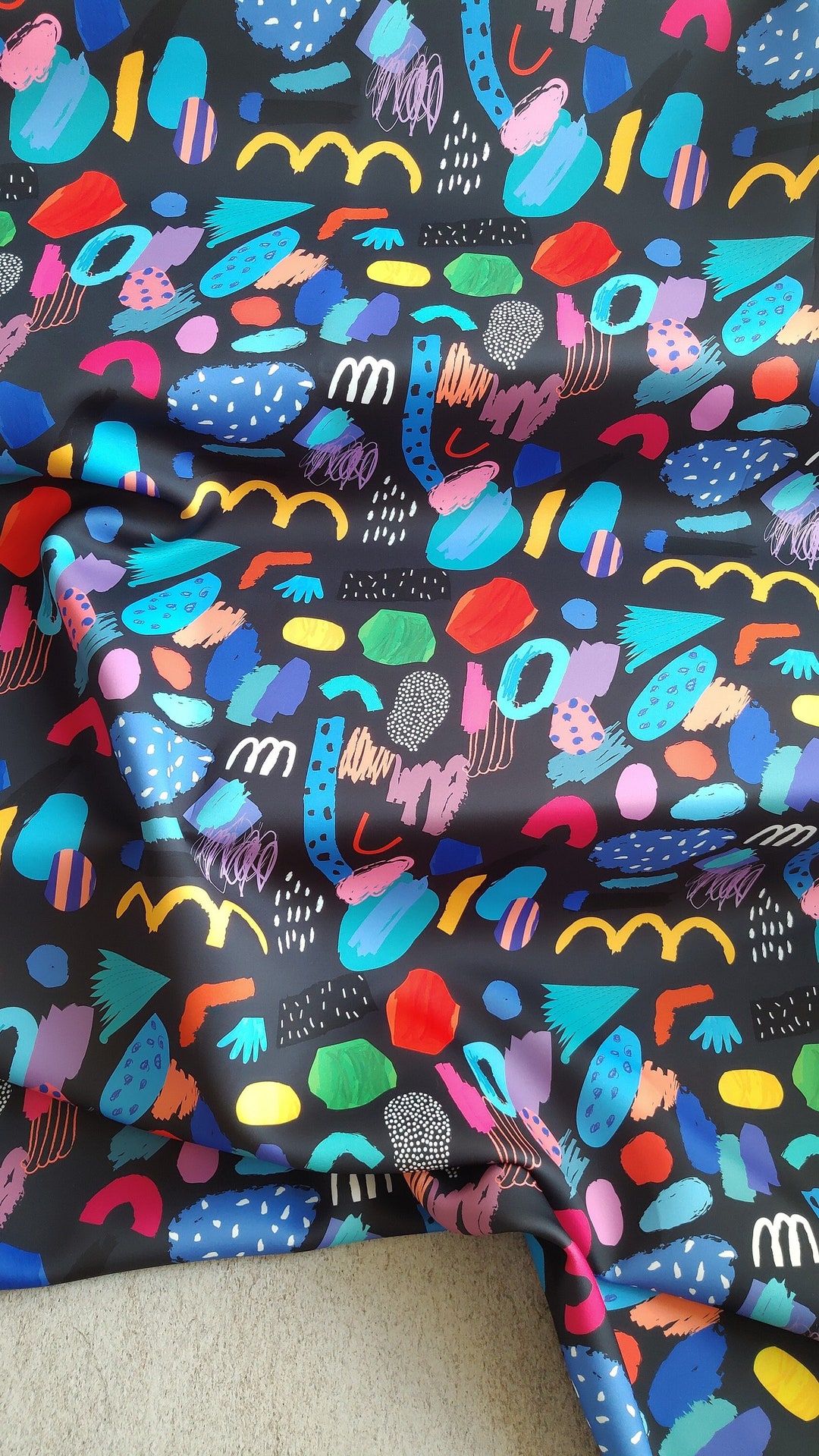 Colorful Neoprene Fabric, Scuba Fabric, Neoprene Fabric, Colorful Print ...