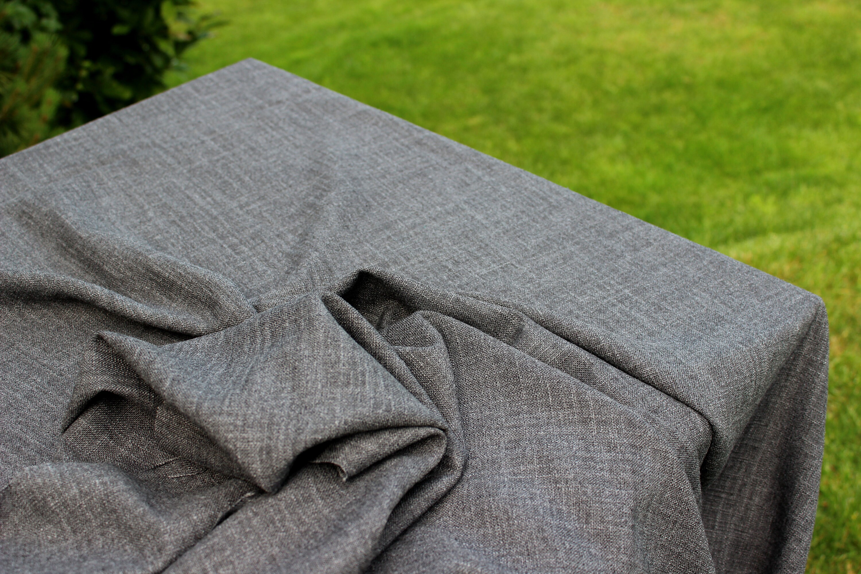 Dark Grey Linen Fabric by Meter, Linen Fabric by Yard, Grey Linen ...
