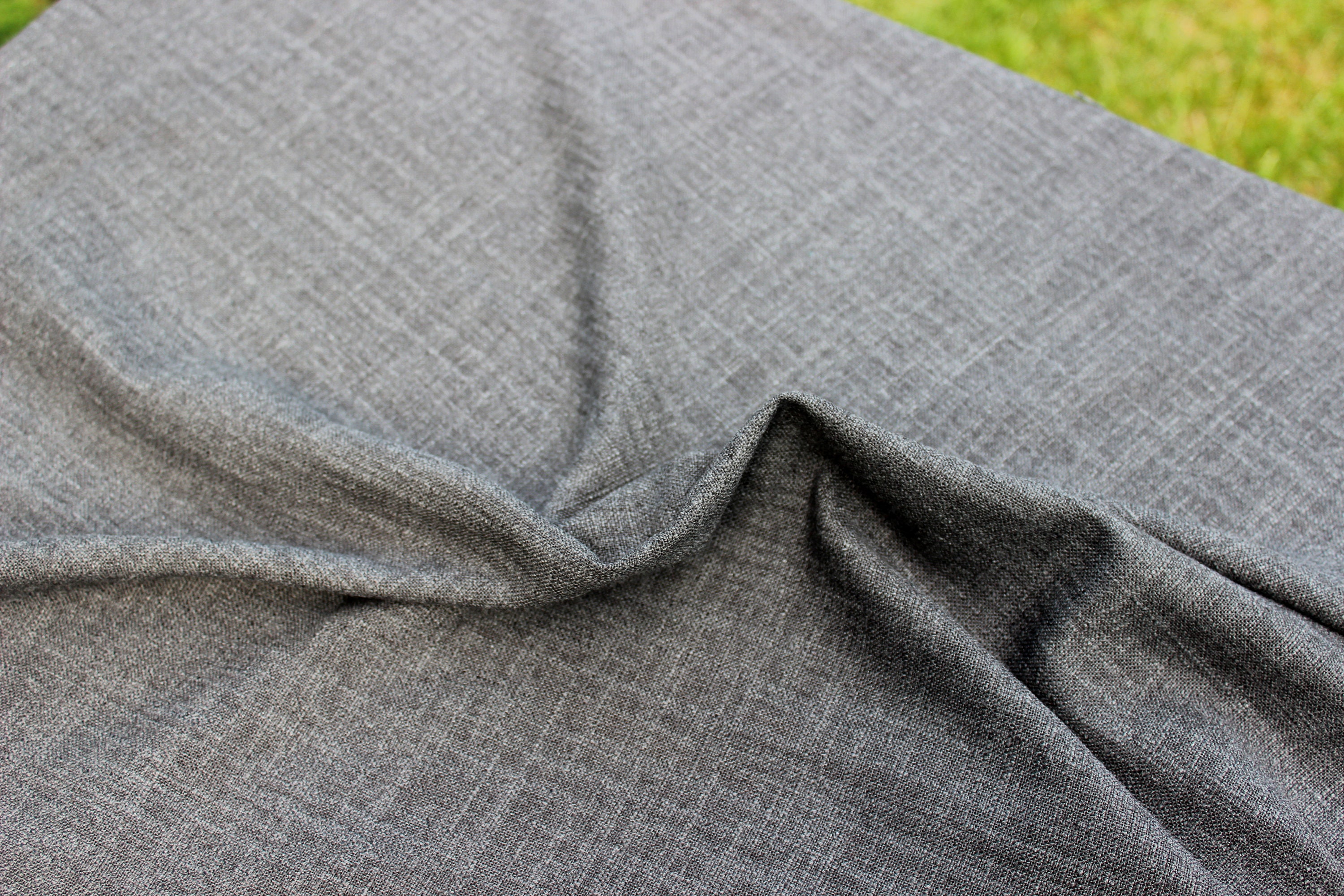 Dark Grey Linen Fabric by Meter, Linen Fabric by Yard, Grey Linen ...