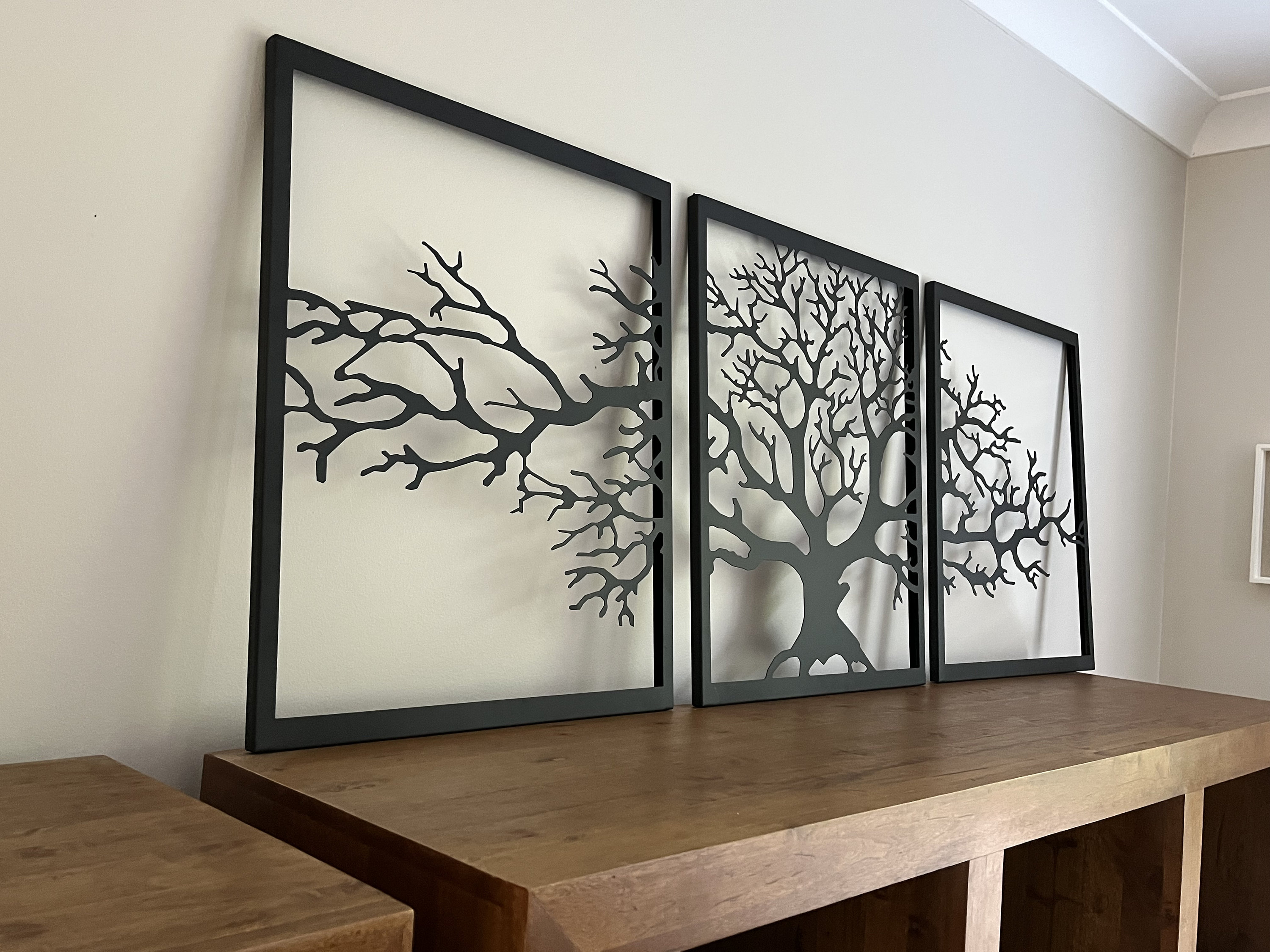 Tree of Life Metal Wall Art, Metal Wall Decor, Tree of Life 3 Panels ...