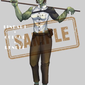 Character Art Commission, Digital Art Design of Your Original Character ...