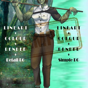 Character Art Commission, Digital Art Design of Your Original Character ...