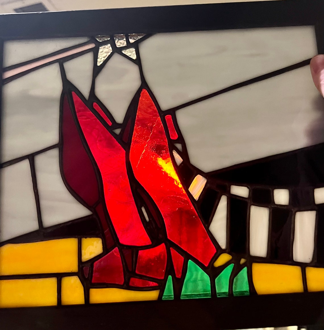 Ruby Slippers Wizard of Oz Stained Glass R.I.P. Wicked Witch - Etsy
