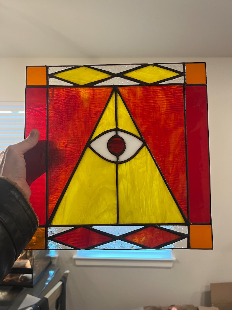 Mystery Shack Stained Glass Bill Cipher - Etsy