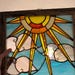 The Sun Stained Glass Panel - Etsy