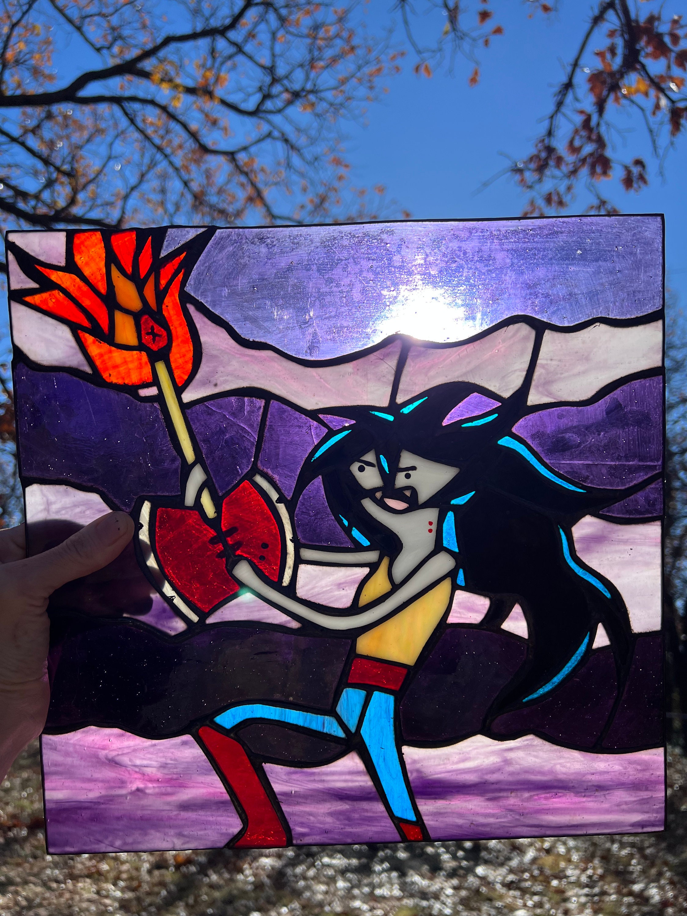 Marceline Adventure Time Stained Glass Panel - Etsy