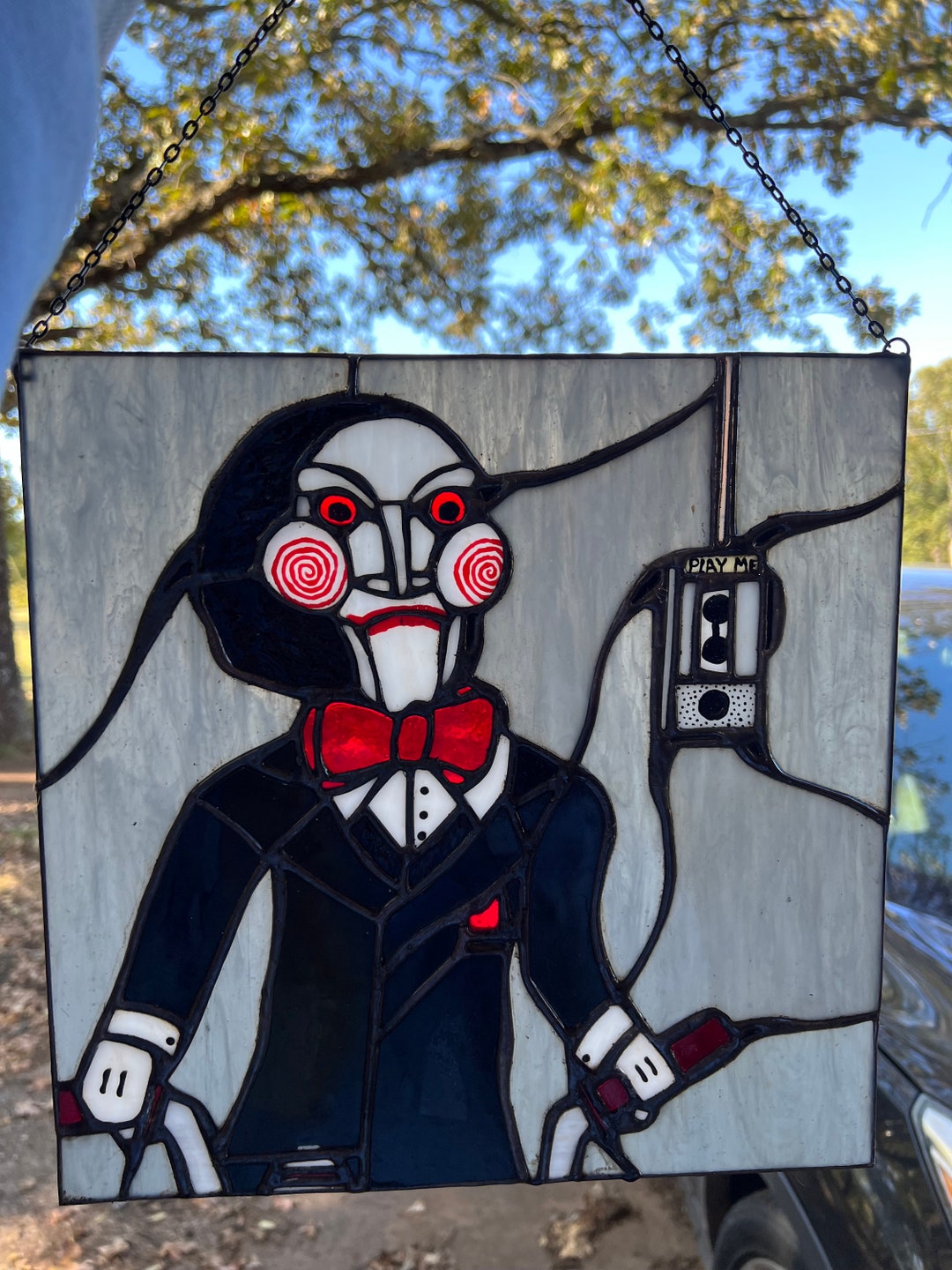 Saw Movie Stained Glass Panel - Etsy