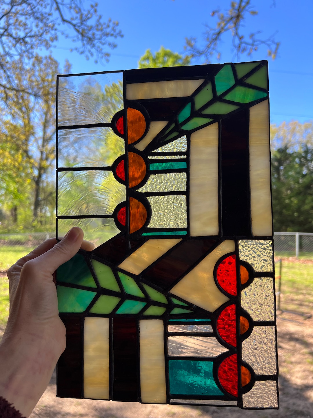 Art Deco Stained Glass - Etsy