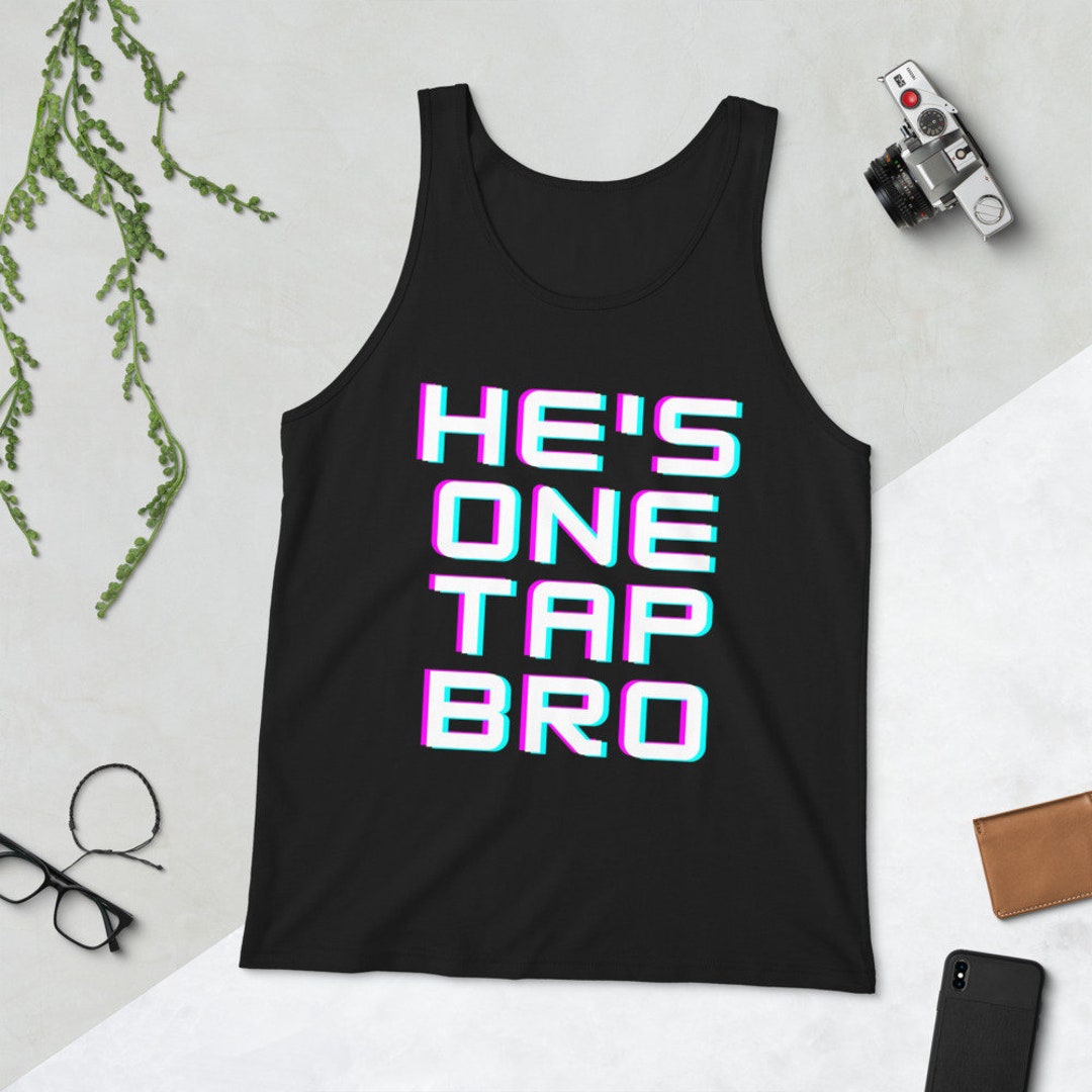 He's One Tap Bro Gaming Unisex Tank Top | Funny Gamer Tank Top | Gaming ...