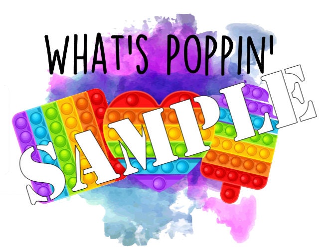 Drawing & Illustration Digital Digital Download What's Poppin Pop It ...