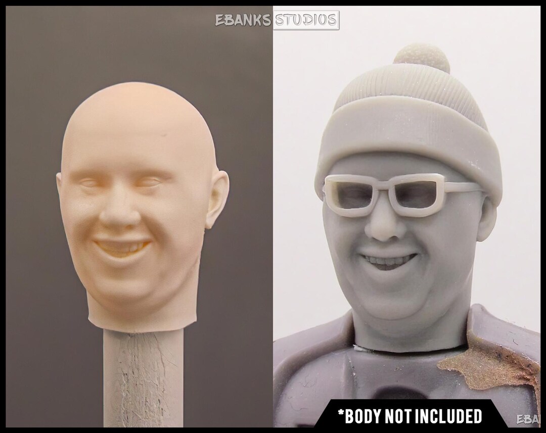 Lucas Head 1/13 Scale - 3D Printed - Etsy