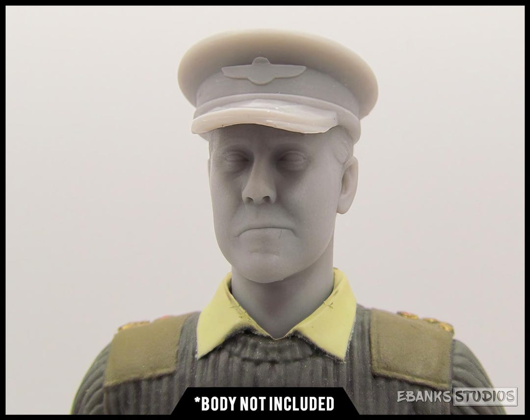 The Colonel Head 1/13 Scale 3D Printed - Etsy