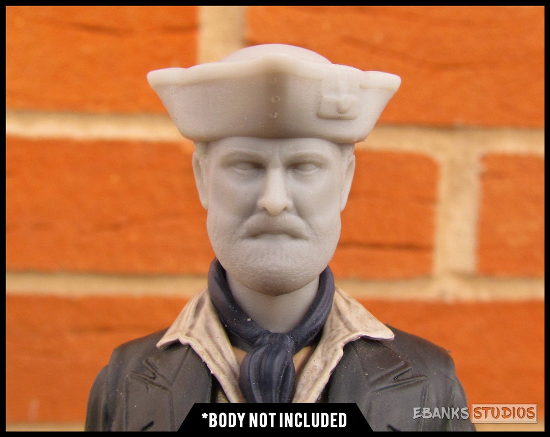 Pirate Captain Head 3D Printed - Etsy UK