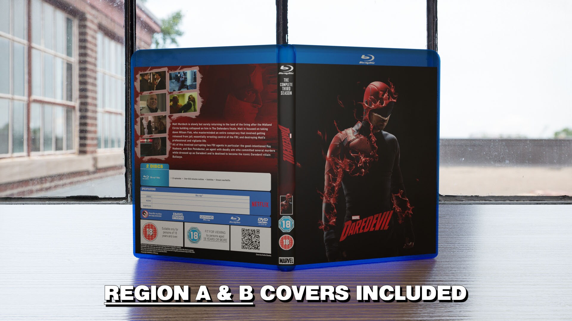 Marvel's Daredevil Season 3 Blu-ray Cover DOWNLOAD | Etsy