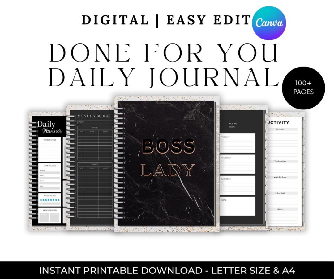 Digital Boss Lady Journal/planner - Etsy