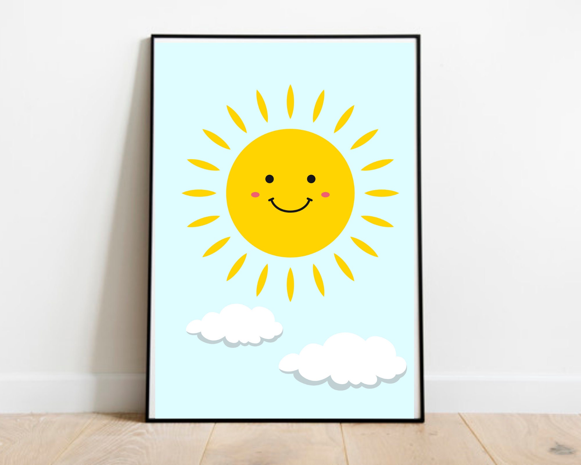 Sun Poster For Kids Room & Nursery Baby Sensory Wall Decor | Etsy