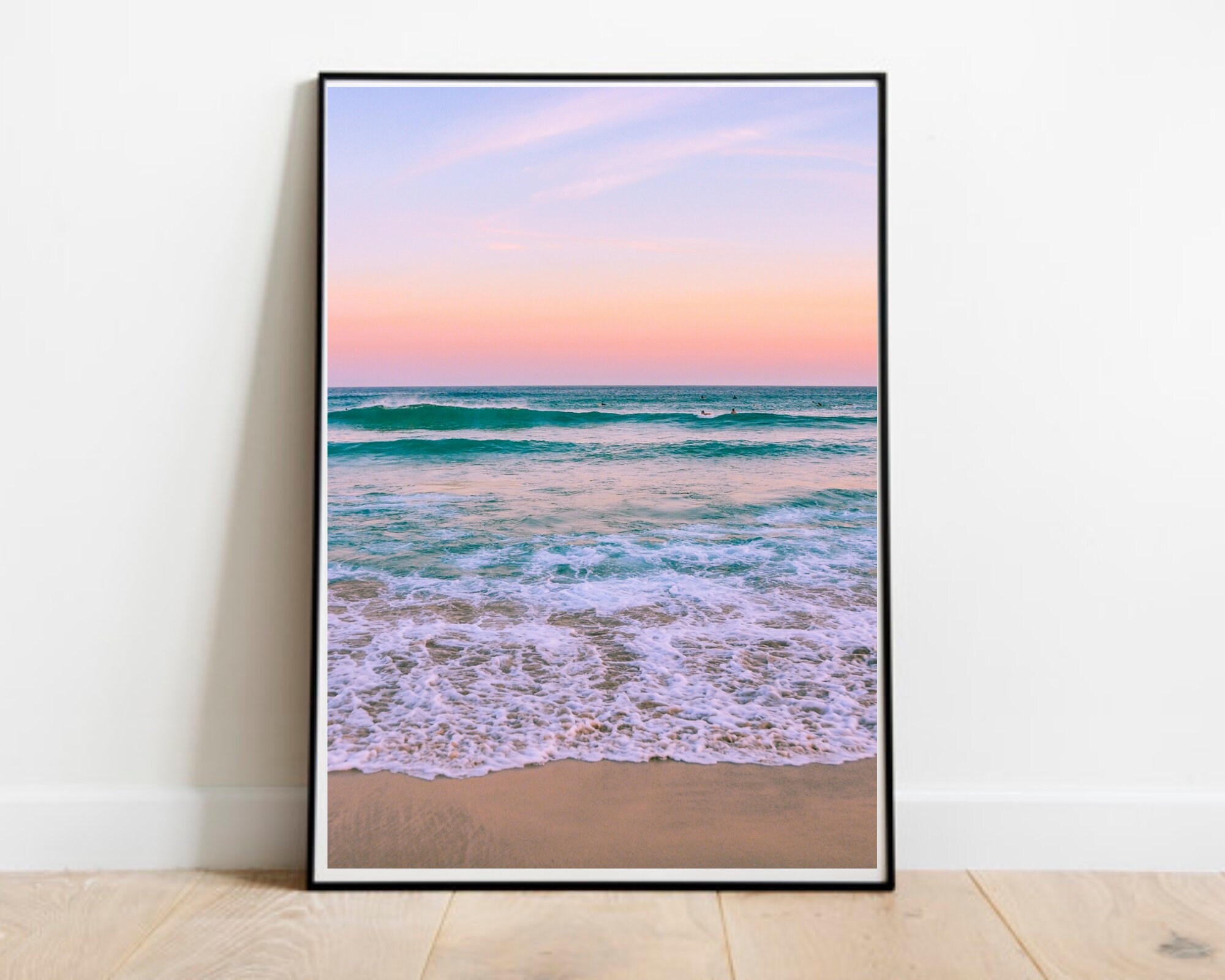 Beach Sunset Printable Poster Home Decor Wall Art | Etsy