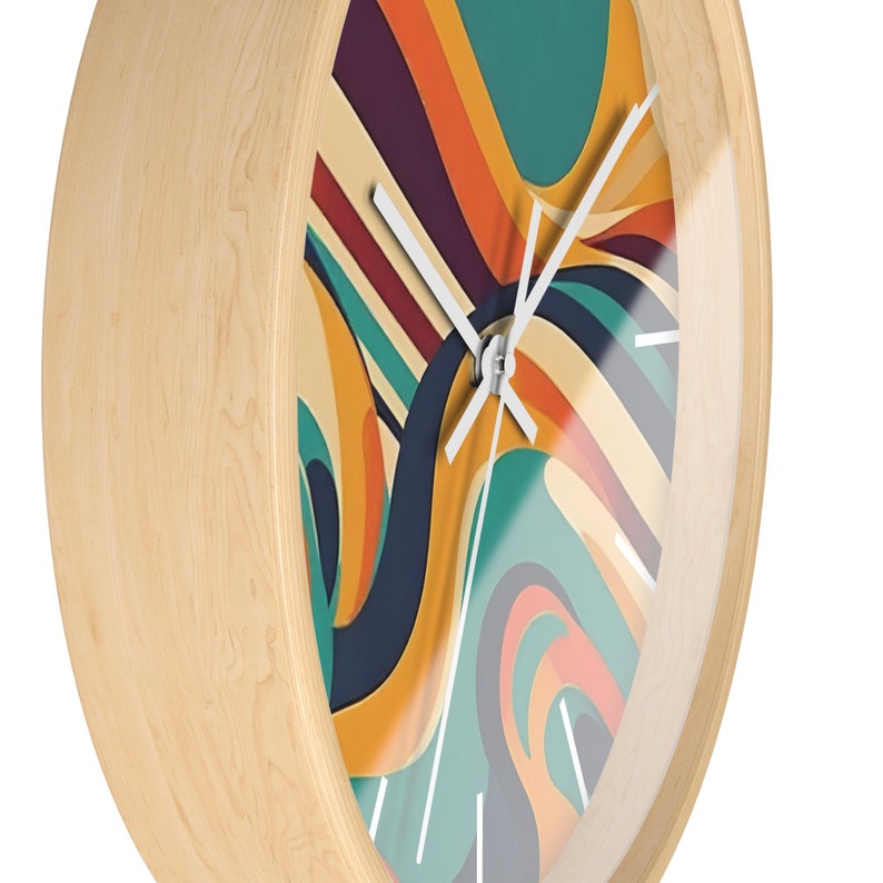 Groovy Retro Wave Style Wall Clocks, Vintage Timepieces Ideal Retro ...