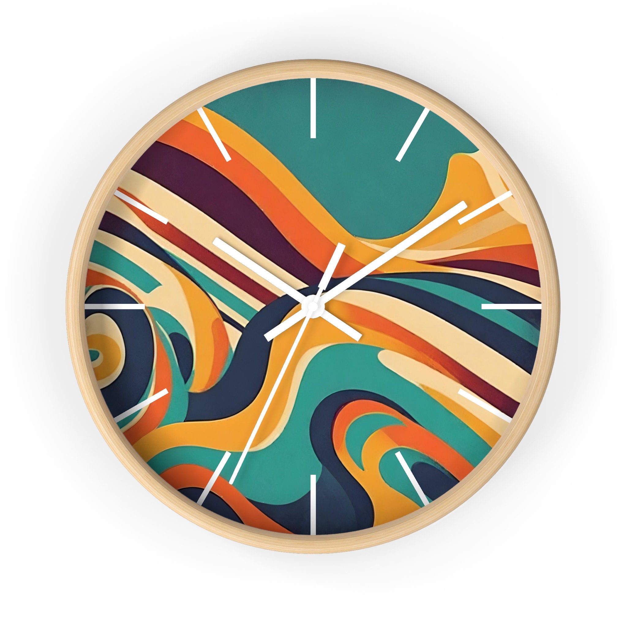 Groovy Retro Wave Style Wall Clocks, Vintage Timepieces Ideal Retro ...