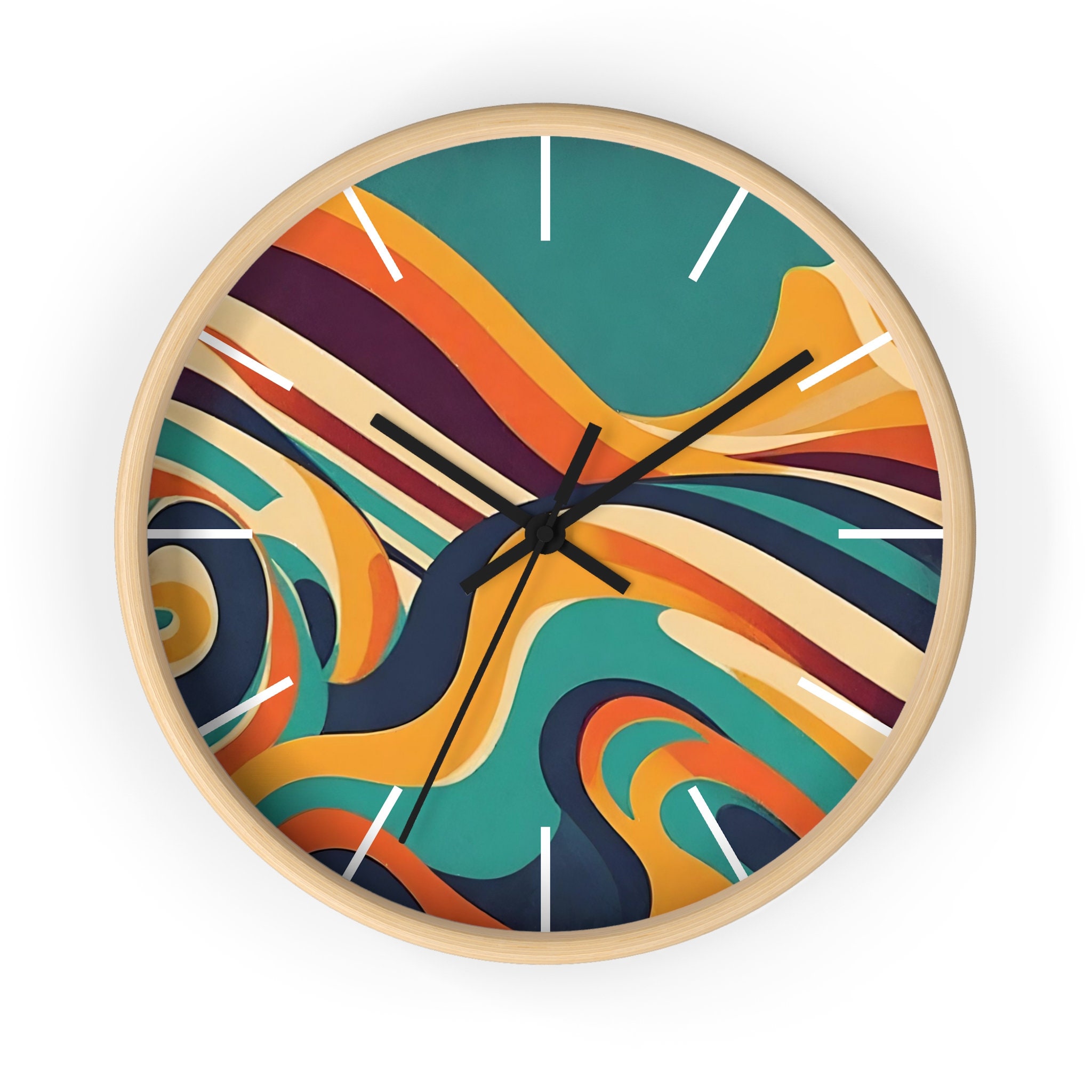 Groovy Retro Wave Style Wall Clocks, Vintage Timepieces Ideal Retro ...