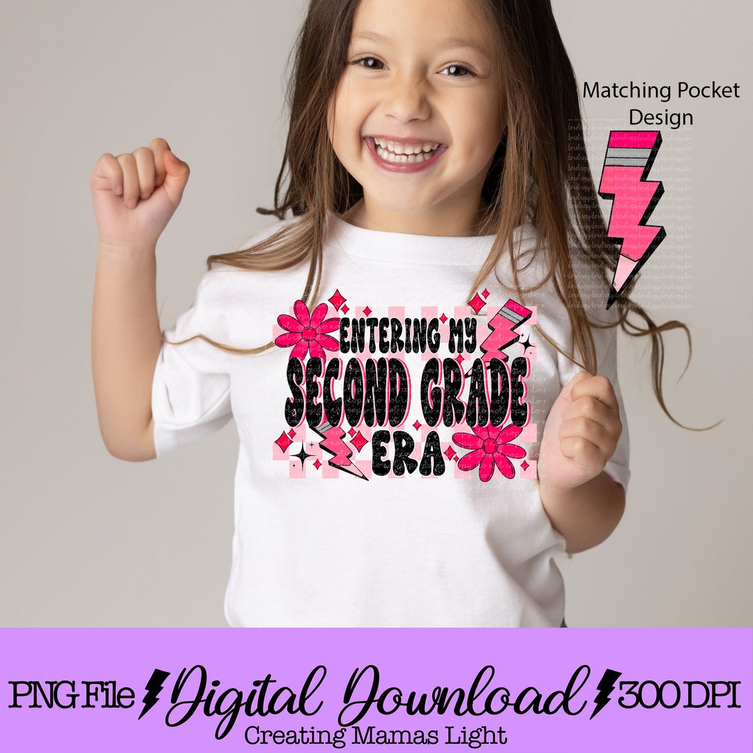 Entering My Second Grade Era School Digital Design Second Grade Clip ...