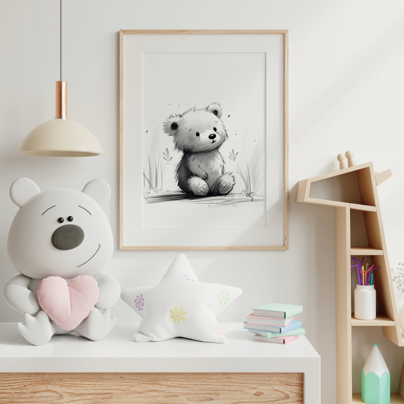 Poster Teddy Bear A1|A2|A3|A4 - Children's Poster Children's Room ...