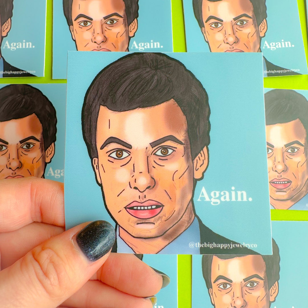 Nathan Fielder Again Vinyl Sticker, Nathan for You Sticker, Waterproof ...