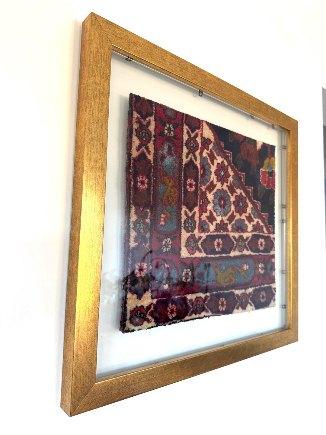 Antique Rug Frame, Rug Frame, Rug Wall Art, 1930s Rug. 49 Cm X 47 Cm - Etsy