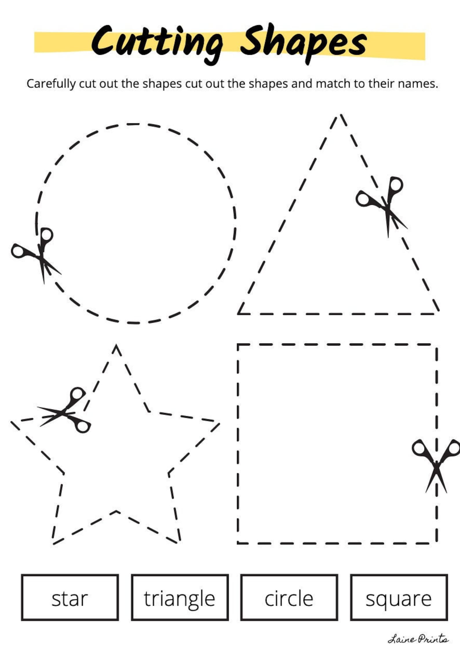 Kindergarten Worksheet Pets