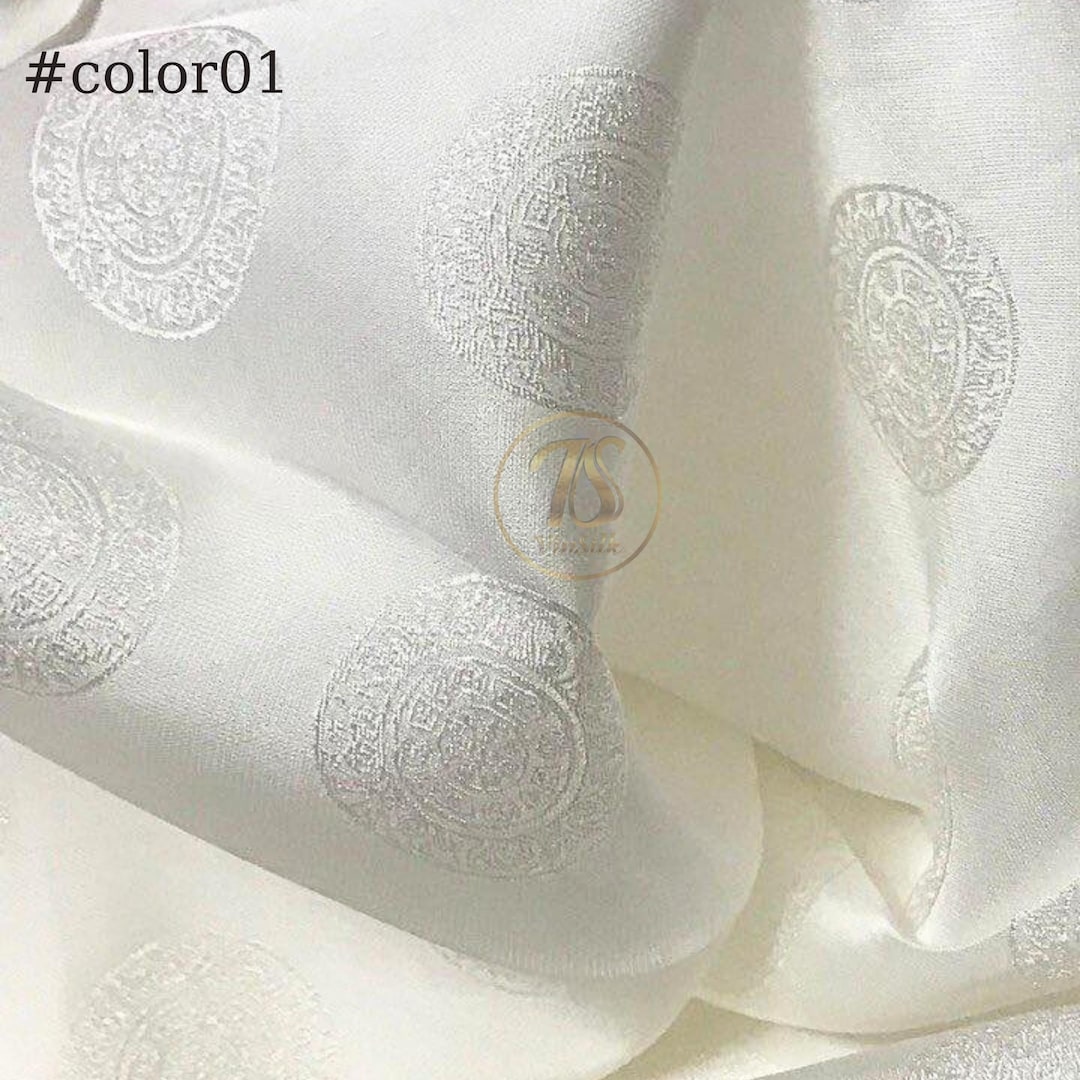 PATTERN MULBERRY SILK Fabric by the Yard - Fabric Silk - Handmade Silk ...