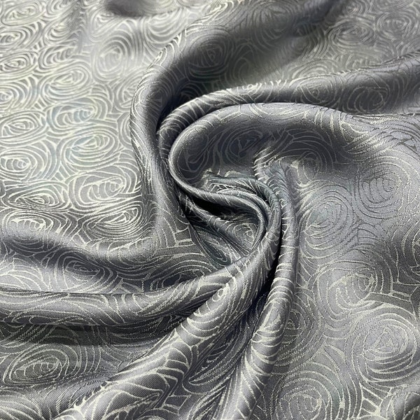 Grey Silk Fabric - Etsy