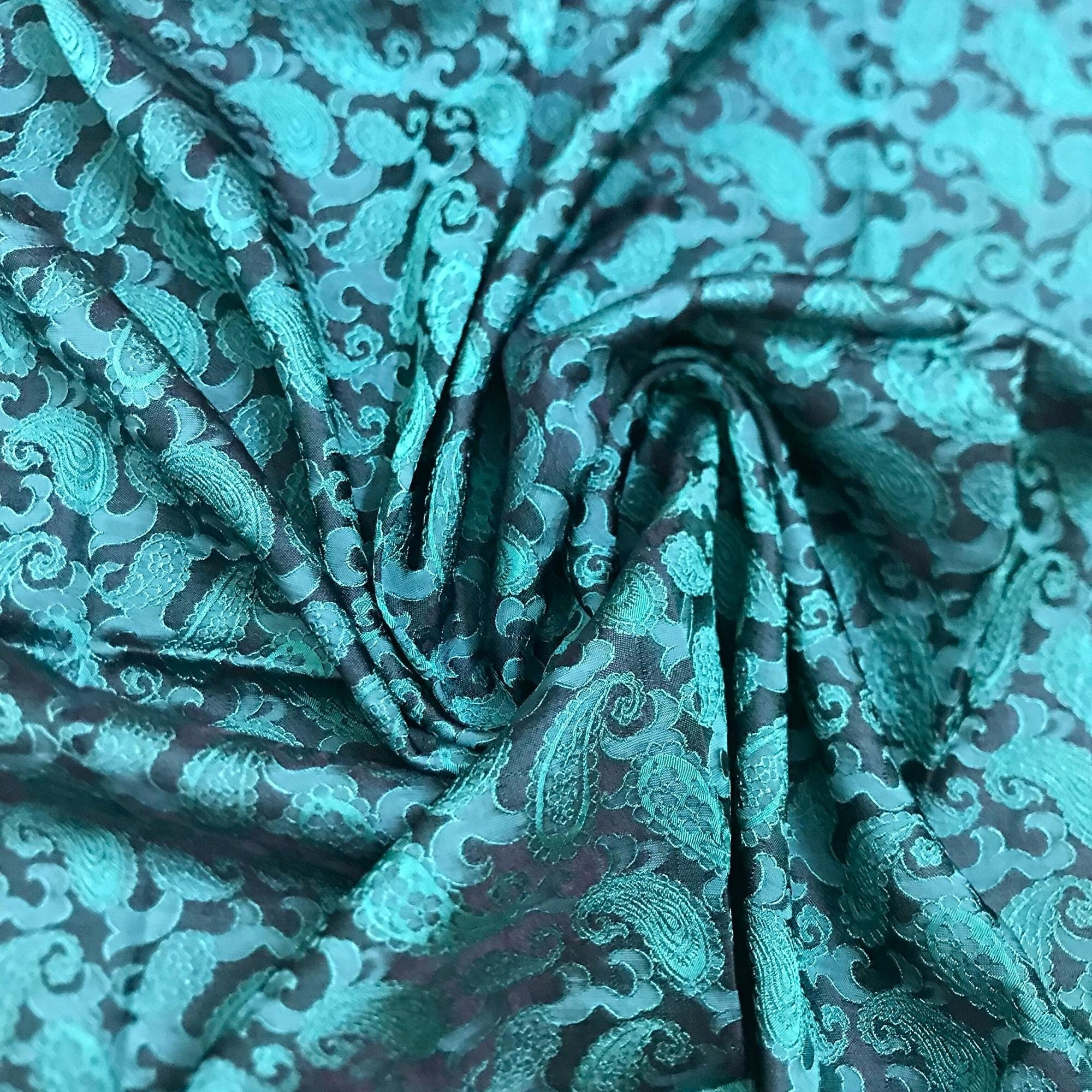 MULBERRY SILK FABRIC by the Yard Paisley Patter Handmade - Etsy