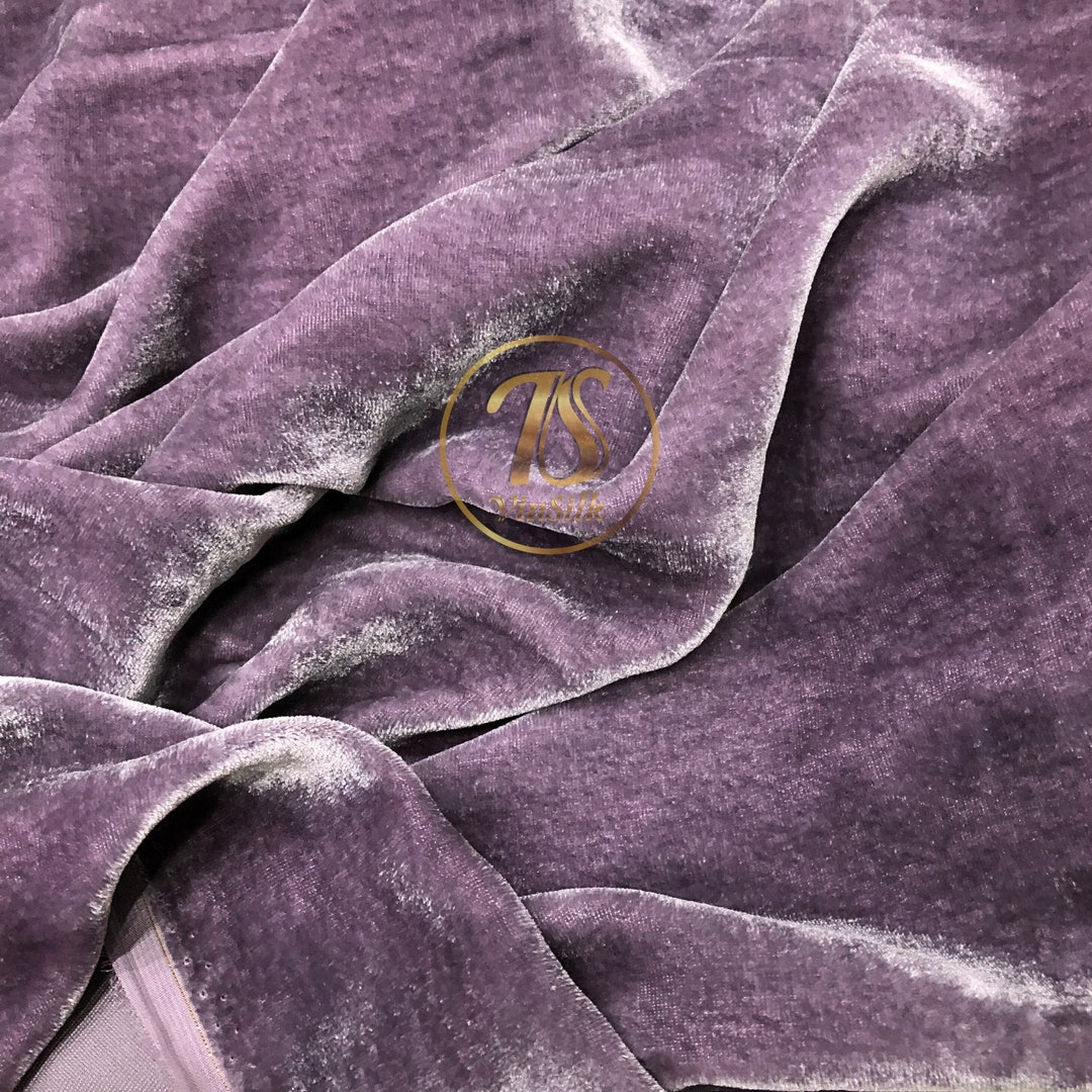 100% MULBERRY SILK VELVET Fabric by the Yard – Luxury Silk Velvet for ...