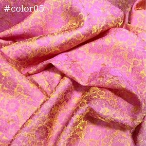 PURE MULBERRY SILK Fabric by the Yard - Chrysanthemum Pattern Silk ...