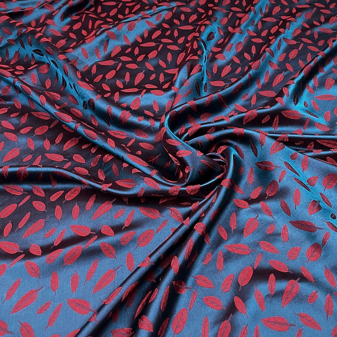 PURE MULBERRY SILK Fabric by the Yard - Floral Silk - Handmade Fabric ...