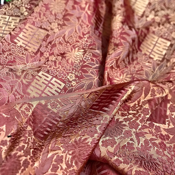 PURE MULBERRY SILK Fabric by the Yard Luxury Silk Floral - Etsy