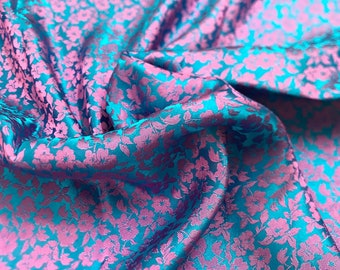 PURE MULBERRY SILK Fabric by the Yard Luxury Silk Floral Silk Natural ...