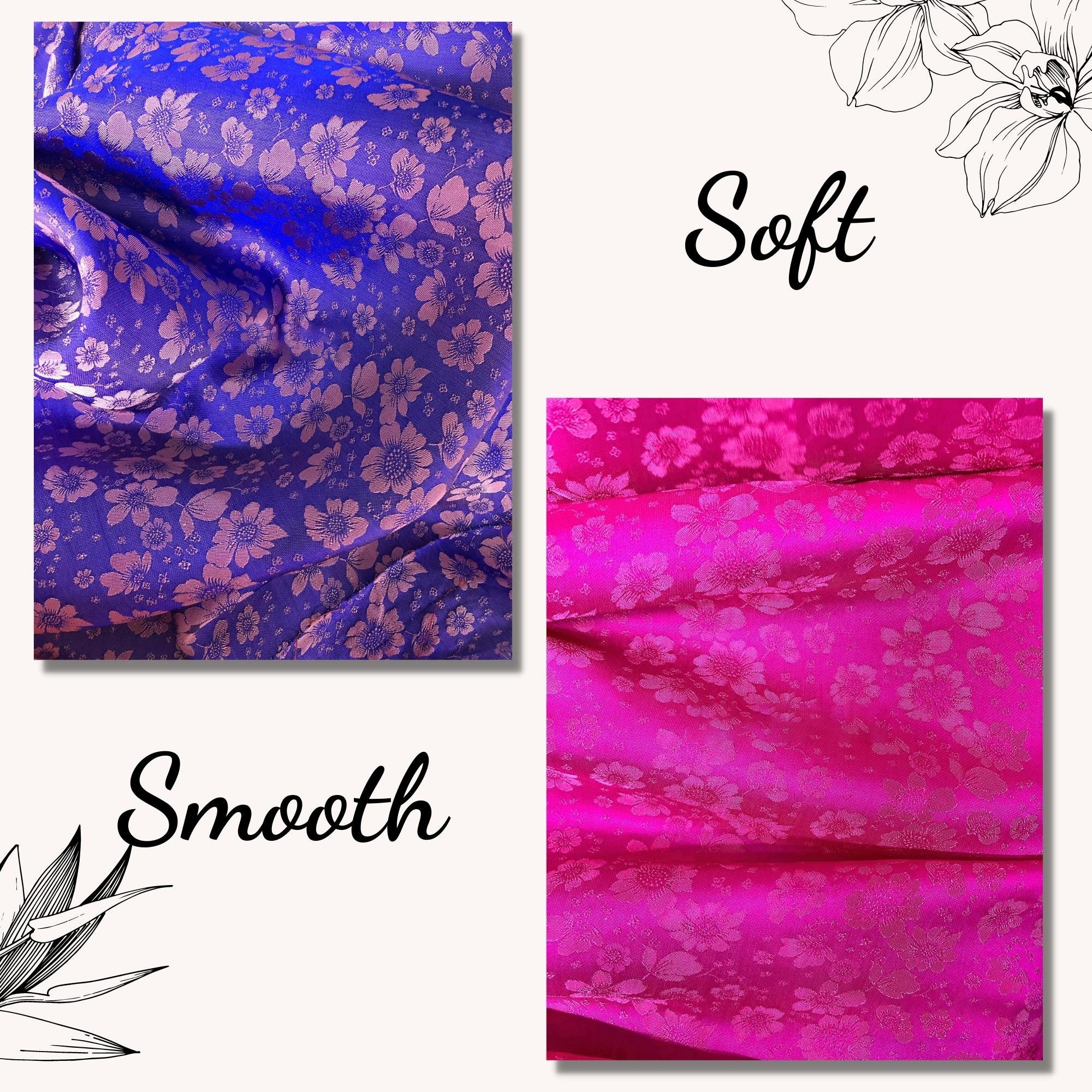 PURE MULBERRY SILK Fabric by the Yard Handmade Fabric | Etsy
