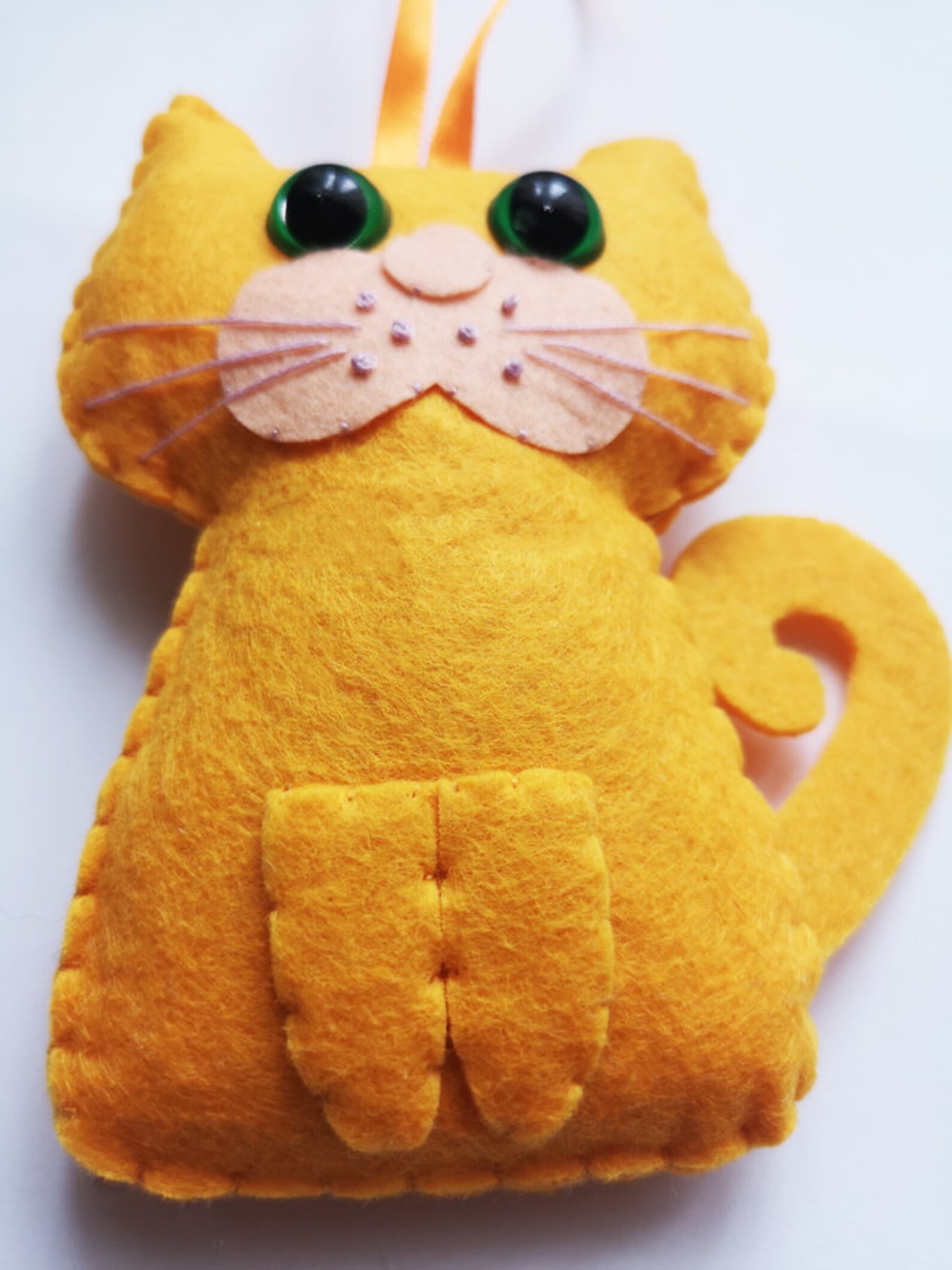 Easy Pattern and Tutorial Felt Cat Ornament - Etsy