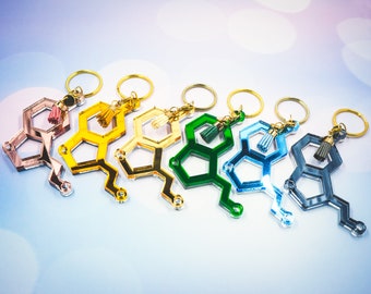 Serotonin Keychain - Etsy