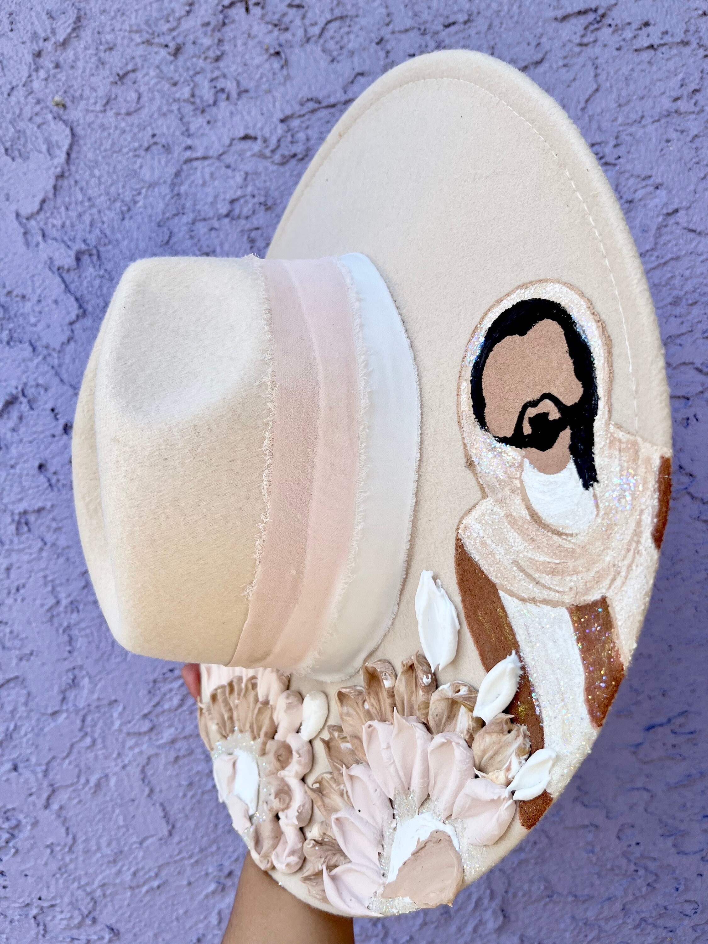 Aesthetic GOD Hand Painted Hat Jesus Hat Hand Painted - Etsy