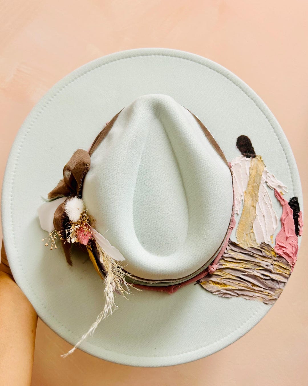 Godly Hat, Hand Painted Fedora, Hand Painted Jesus , Aesthetic Jesus ...