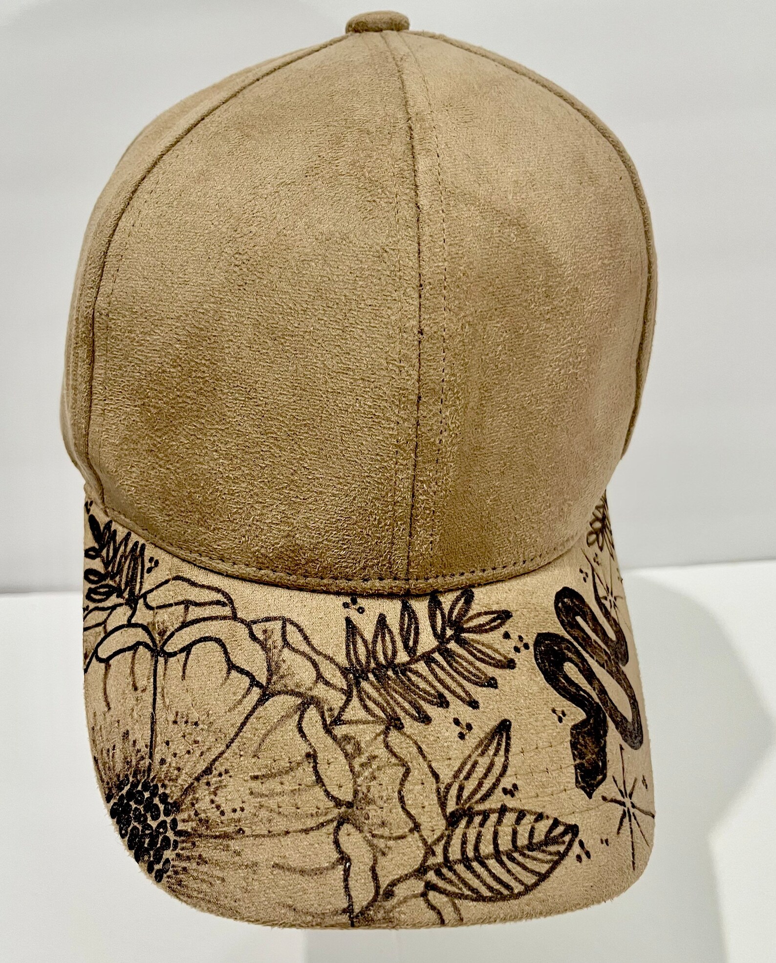 Tattoo Baseball Cap, Burnt Baseball Cap, Burn Trucker Cap, Tattoo Suede ...
