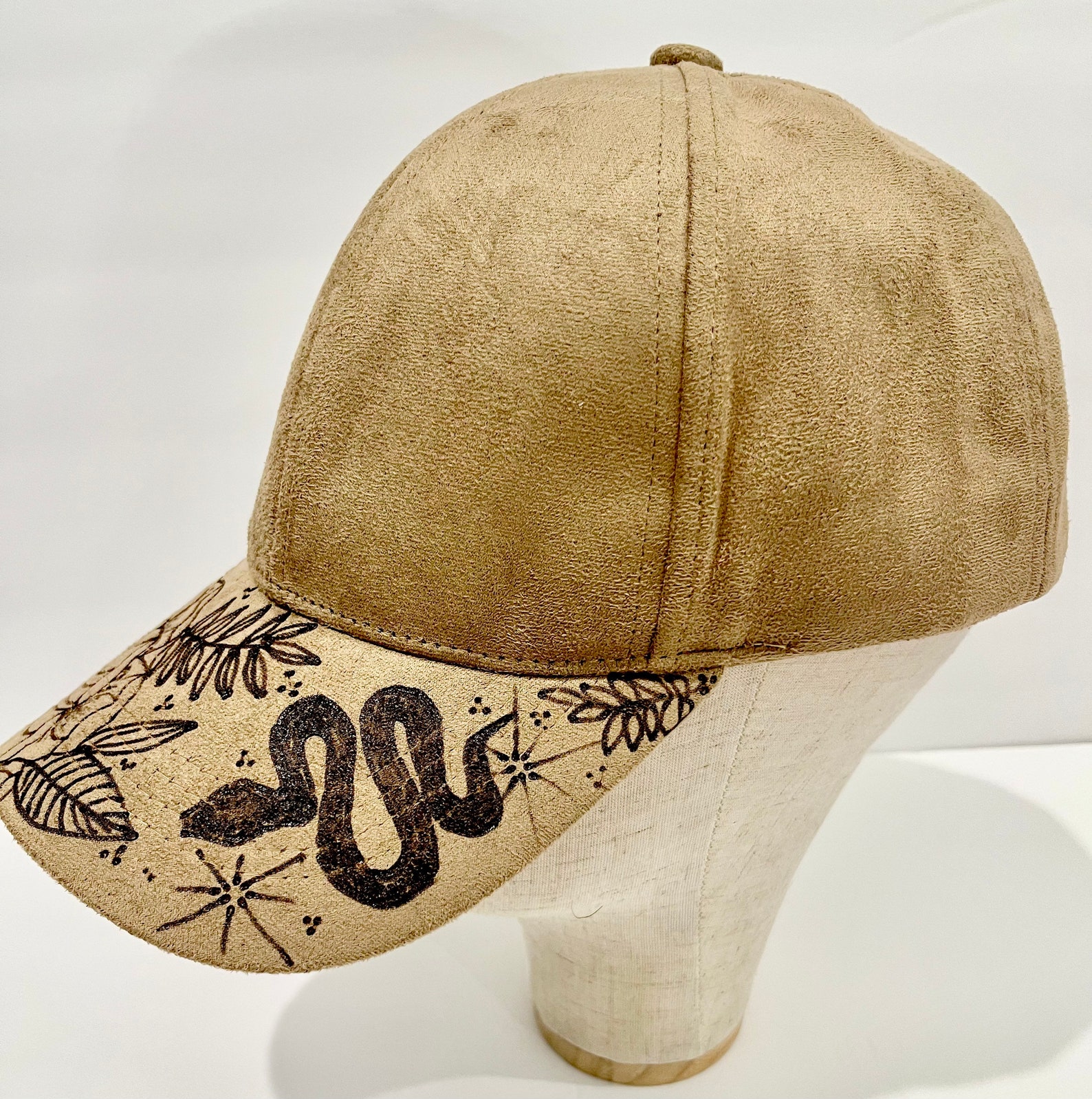 Tattoo Baseball Cap, Burnt Baseball Cap, Burn Trucker Cap, Tattoo Suede ...