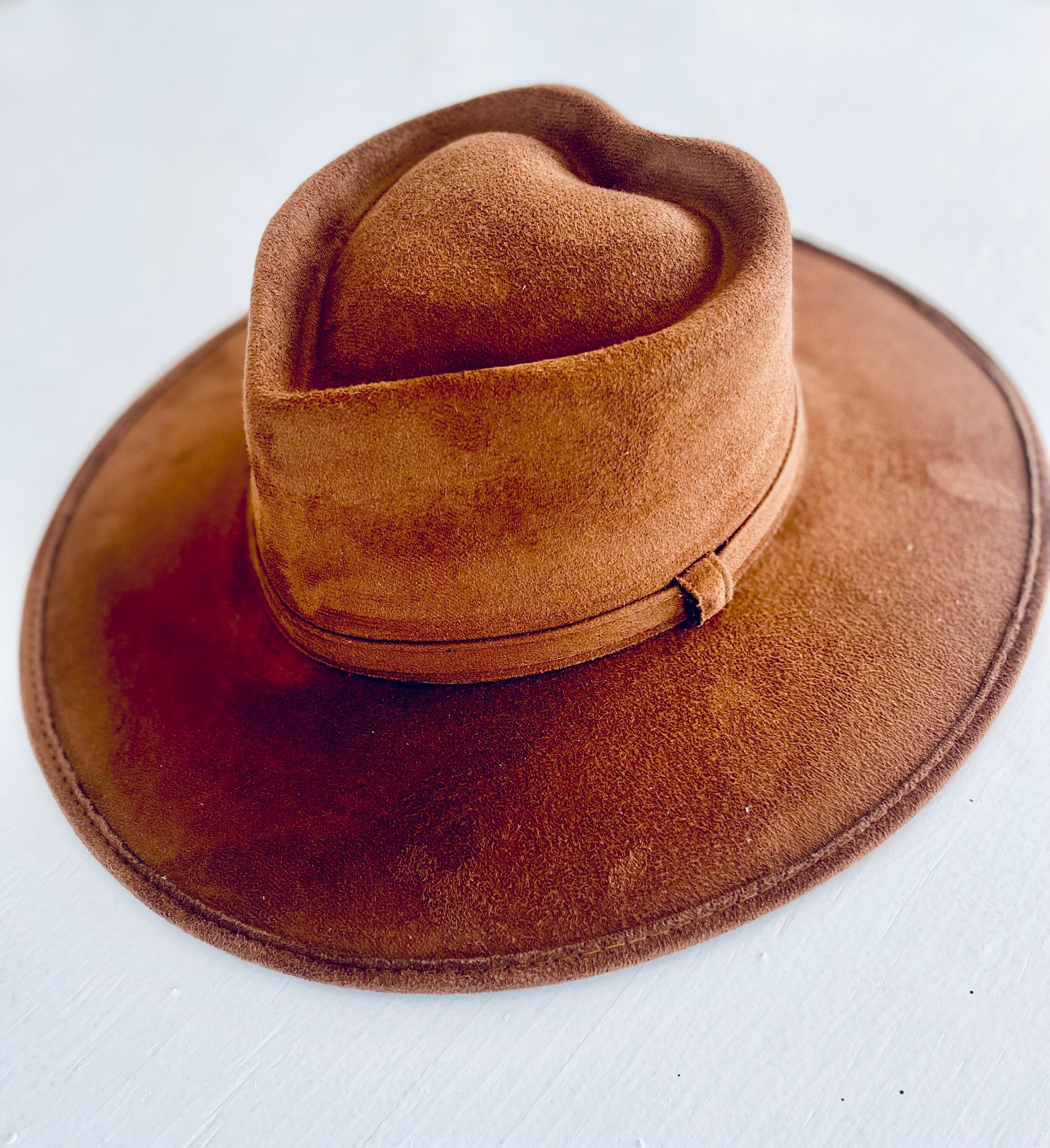 Heart Fedora, Heart Shape Hat, Heart Hat, Brown Heart Hat, Heart Fedora ...