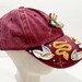 Fuchsia Hand Painted Baseball Hat, Hand Painted Floral Cap Hat, Flower ...