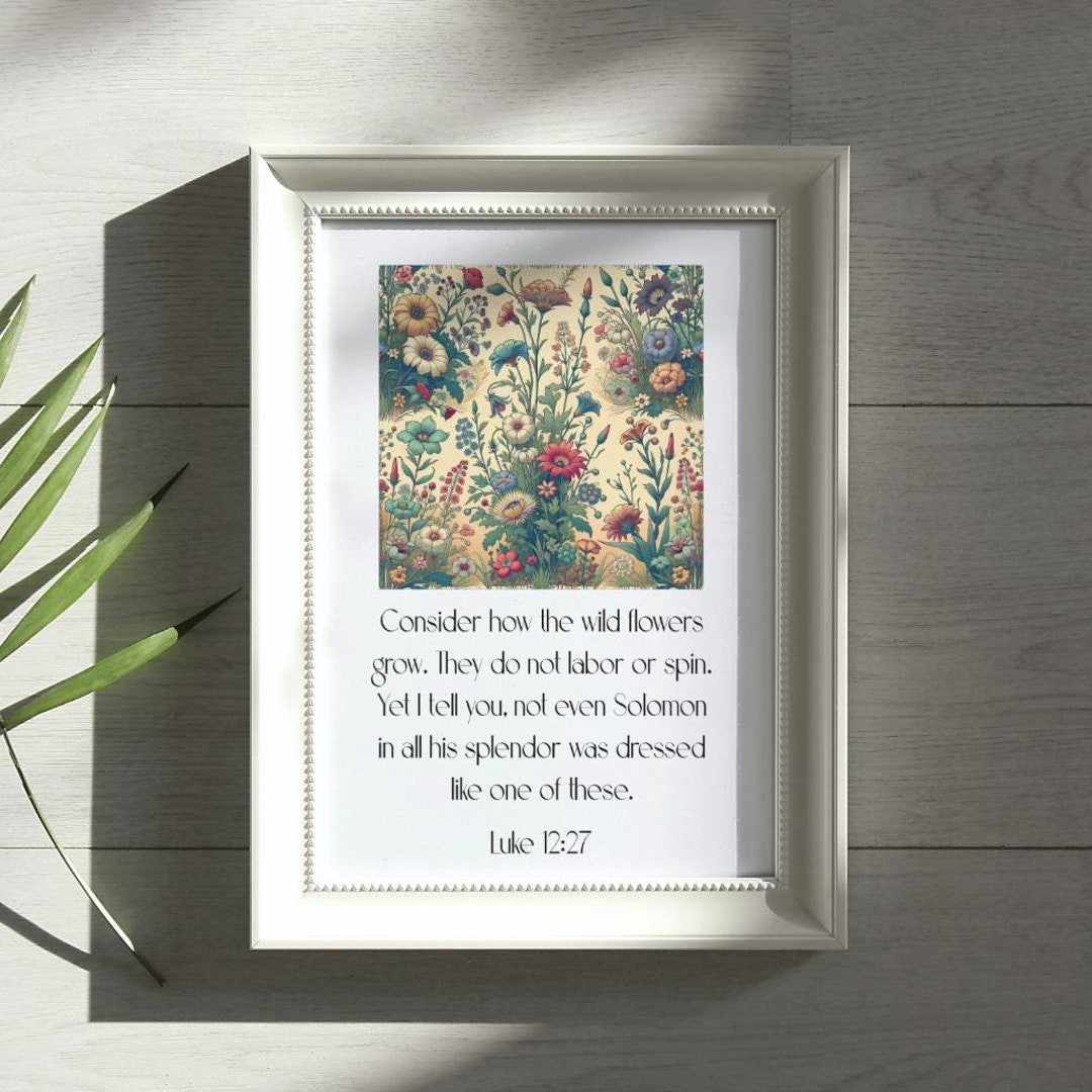 Bible Wildflowers Printable Wildflower Print Bible Wildflower Bible ...
