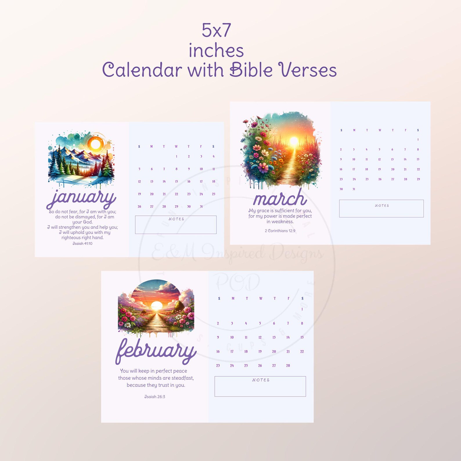 Mini Calendar 2025, Monthly Watercolor Calendar 2025, 2025 Calendar Png ...