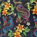 Chinese Dragon Pattern Silky Crepe Fabric, High Quality Fabric by the ...