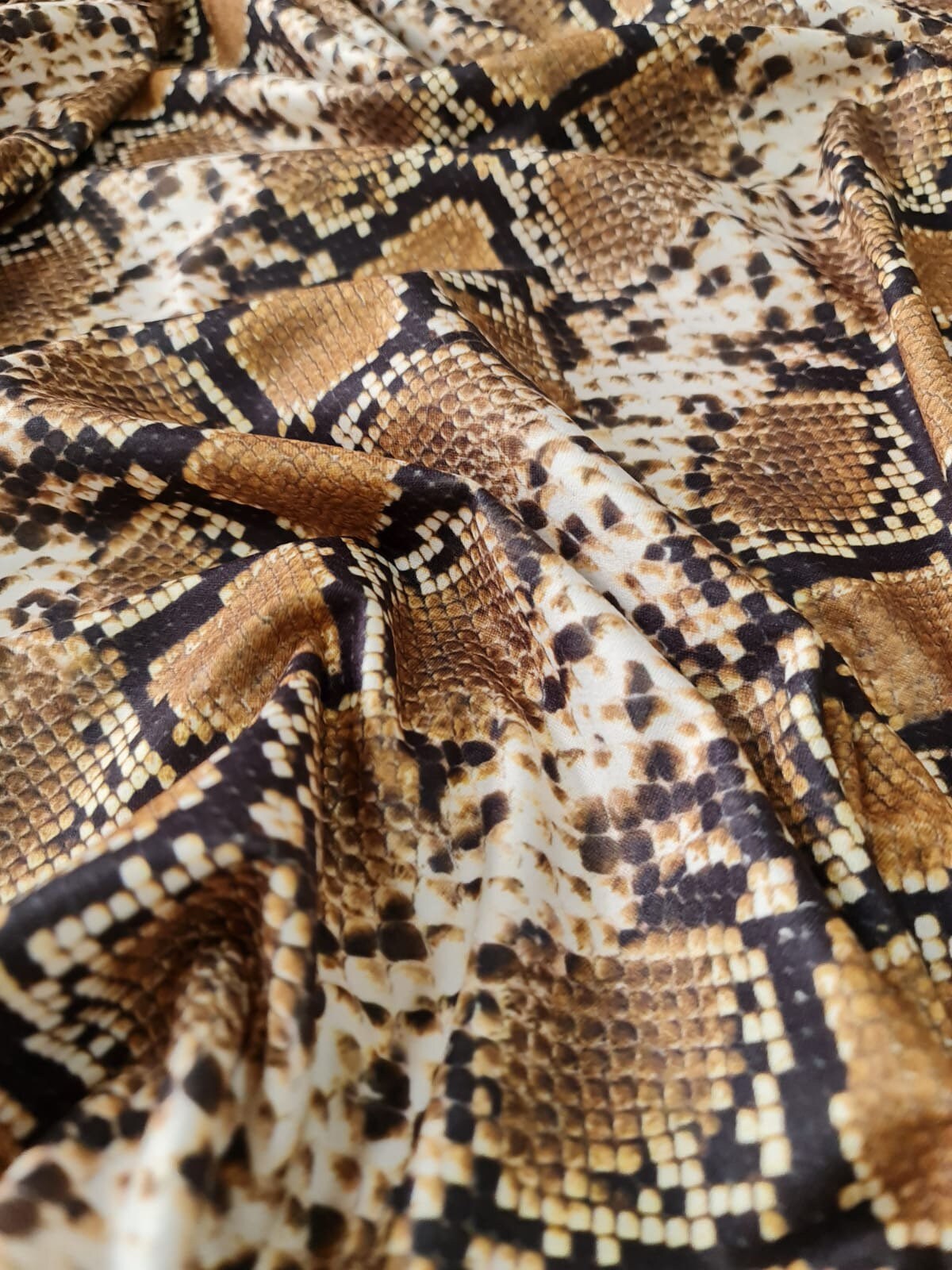 Spandex Fabricsnake Skin Print Fabric Dancewear Swimwear - Etsy